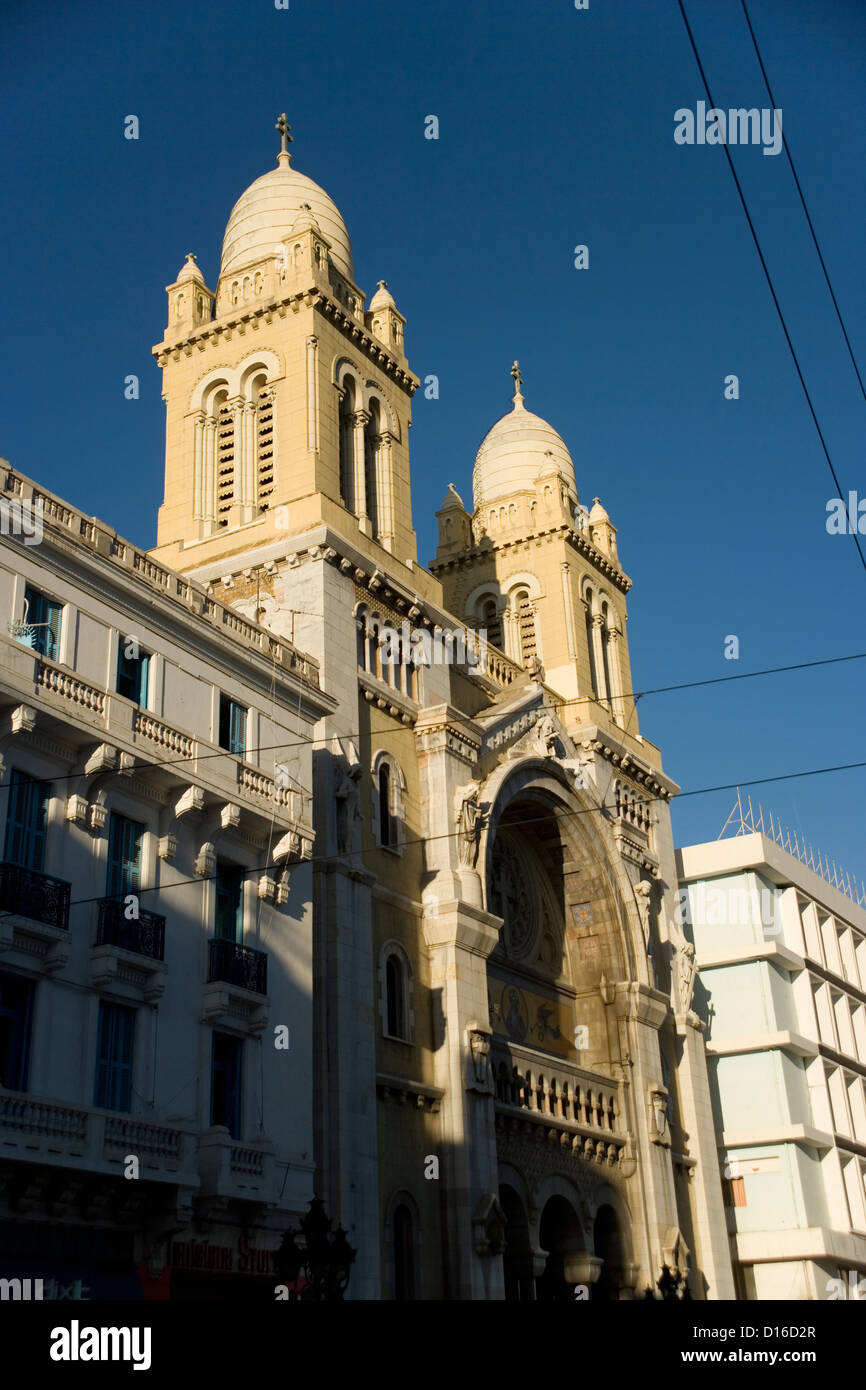 Cathedral of St Vincent de Paul in Tunis, Tunisia Stock Photo - Alamy