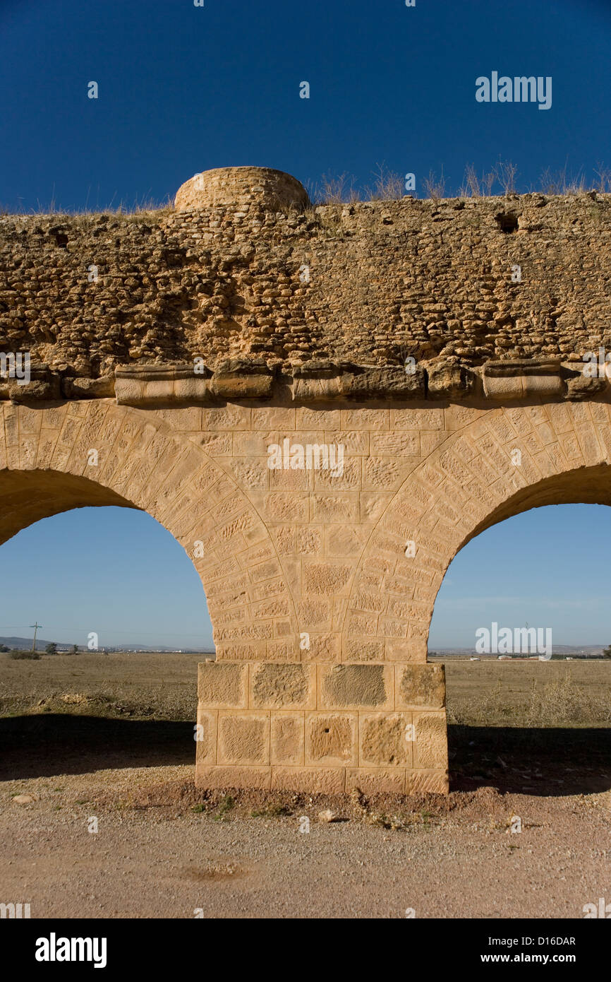 Roman viaduct south of Tunis used to carry water to Carthage from the ...