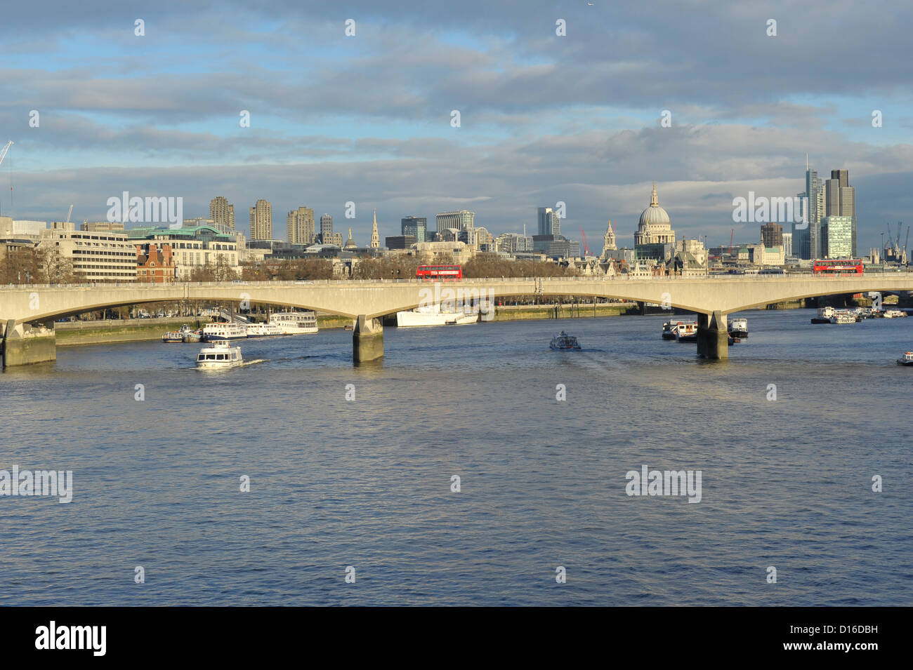 The city of london as seen from waterloo bridge hi-res stock ...