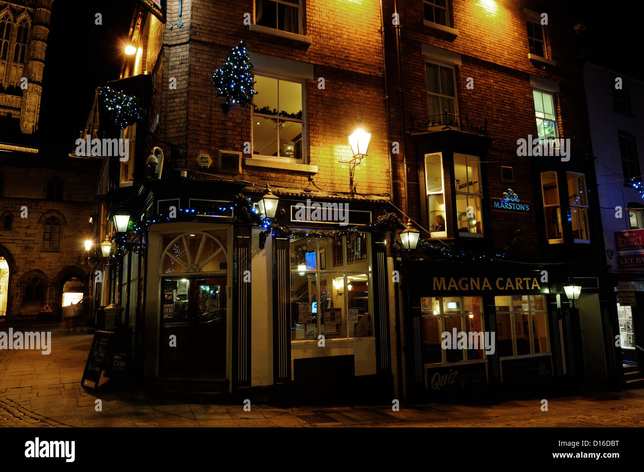 Magna Carta Public House,Lincoln Steep Hill Stock Photo - Alamy