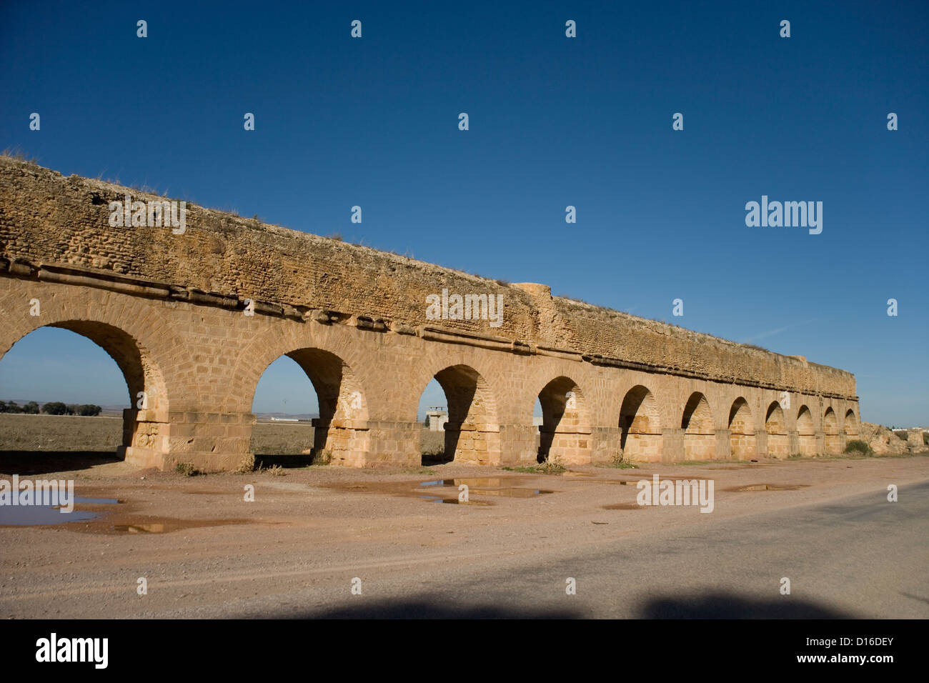Roman viaduct south of Tunis used to carry water to Carthage from the ...