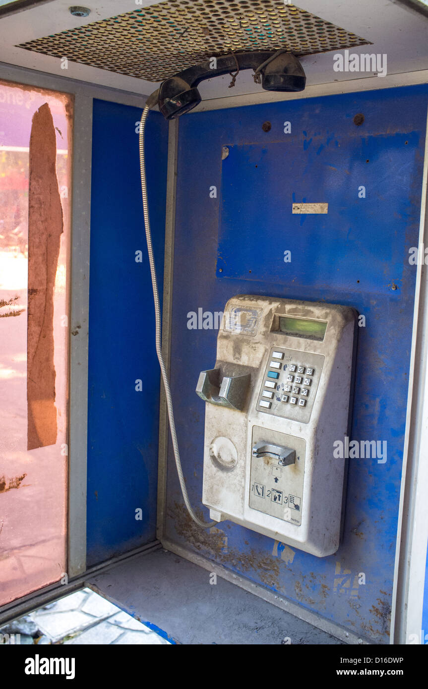 Picture of a public phone box in Ninh Binh Vietnam Stock Photo - Alamy