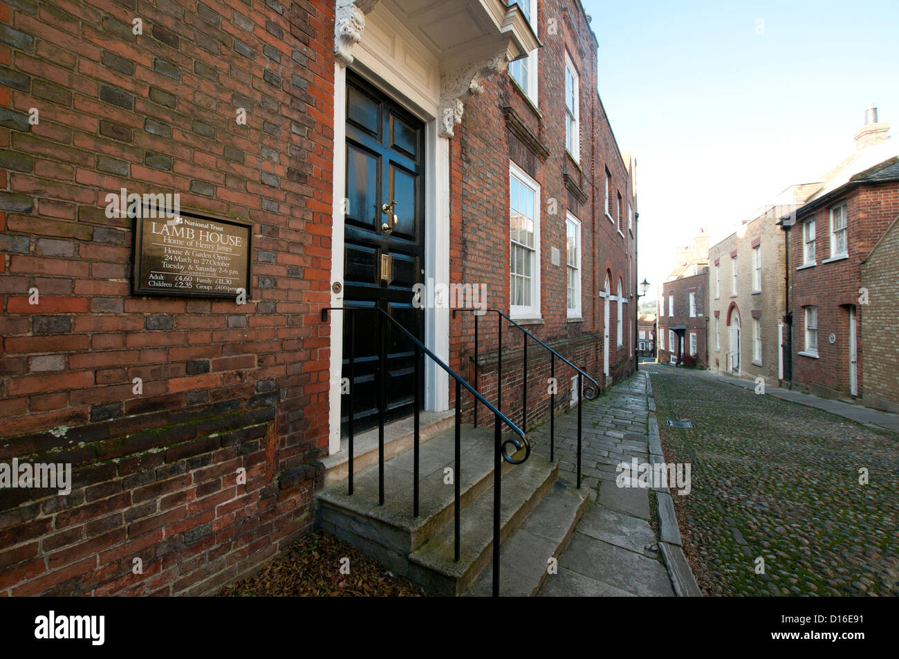 Exterior of Lamb House in Rye, Sussex, once home of Henry James and E ...