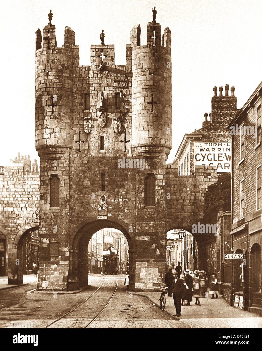 Micklegate Bar York Edwardian period Stock Photo - Alamy