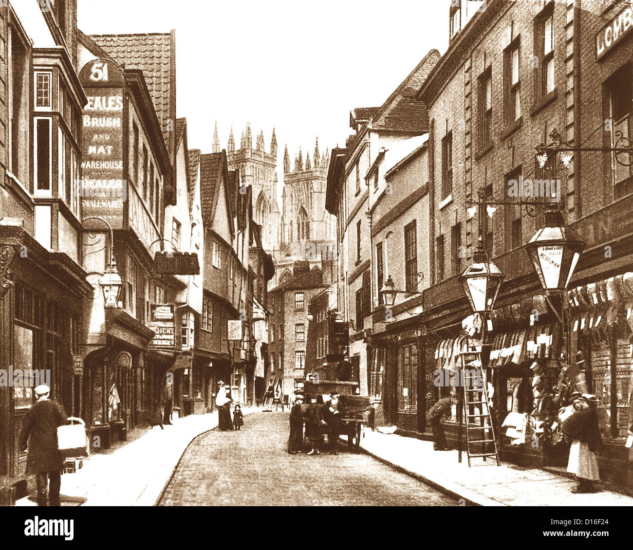 Petergate York Edwardian period Stock Photo - Alamy