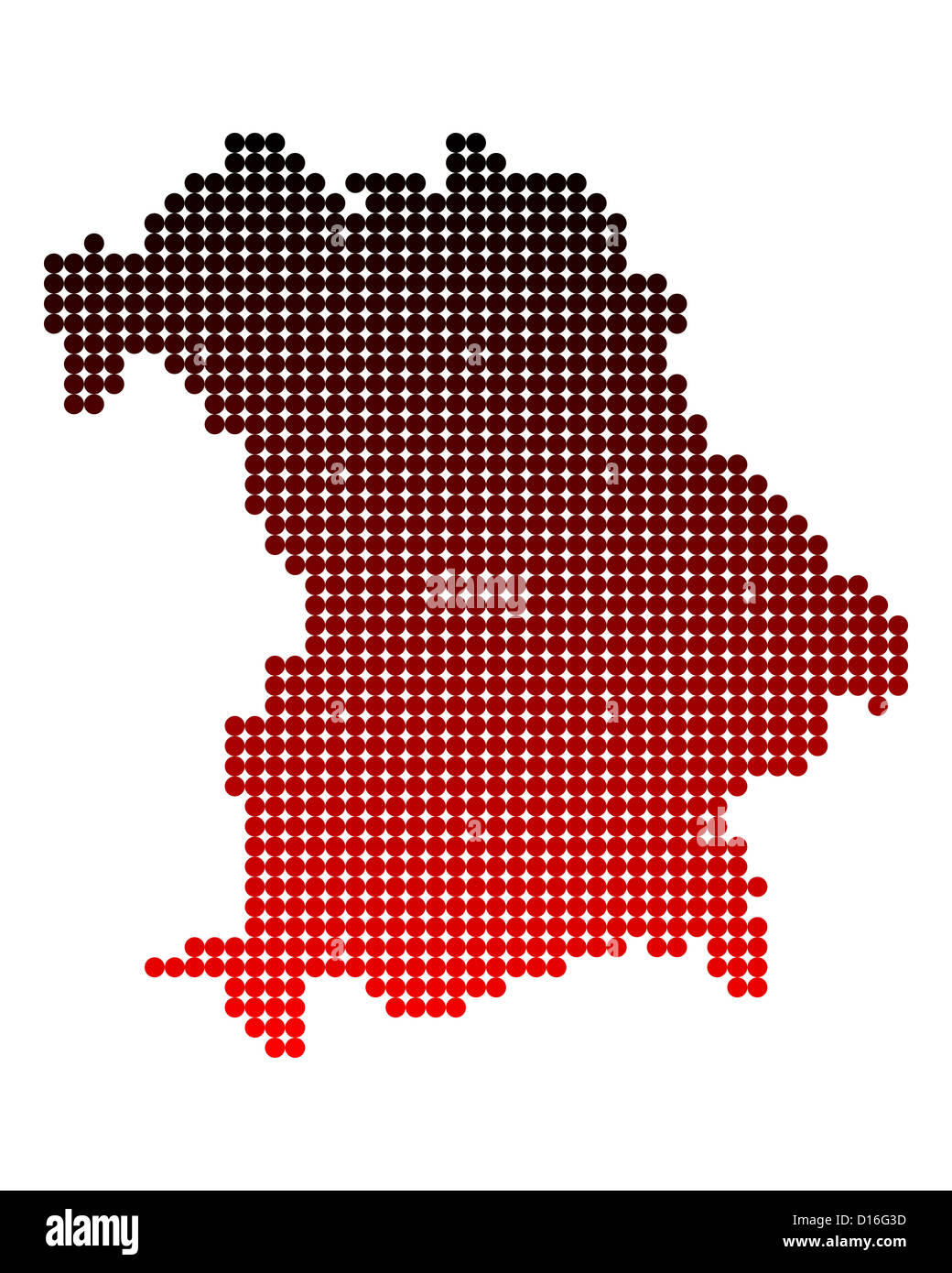 Map of Bavaria Stock Photo - Alamy