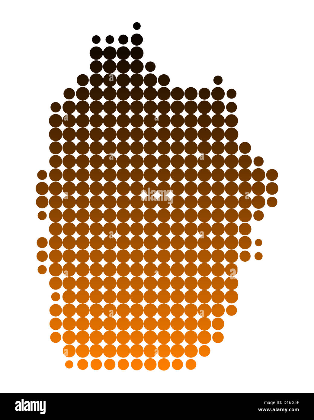 Flores island map hi-res stock photography and images - Alamy