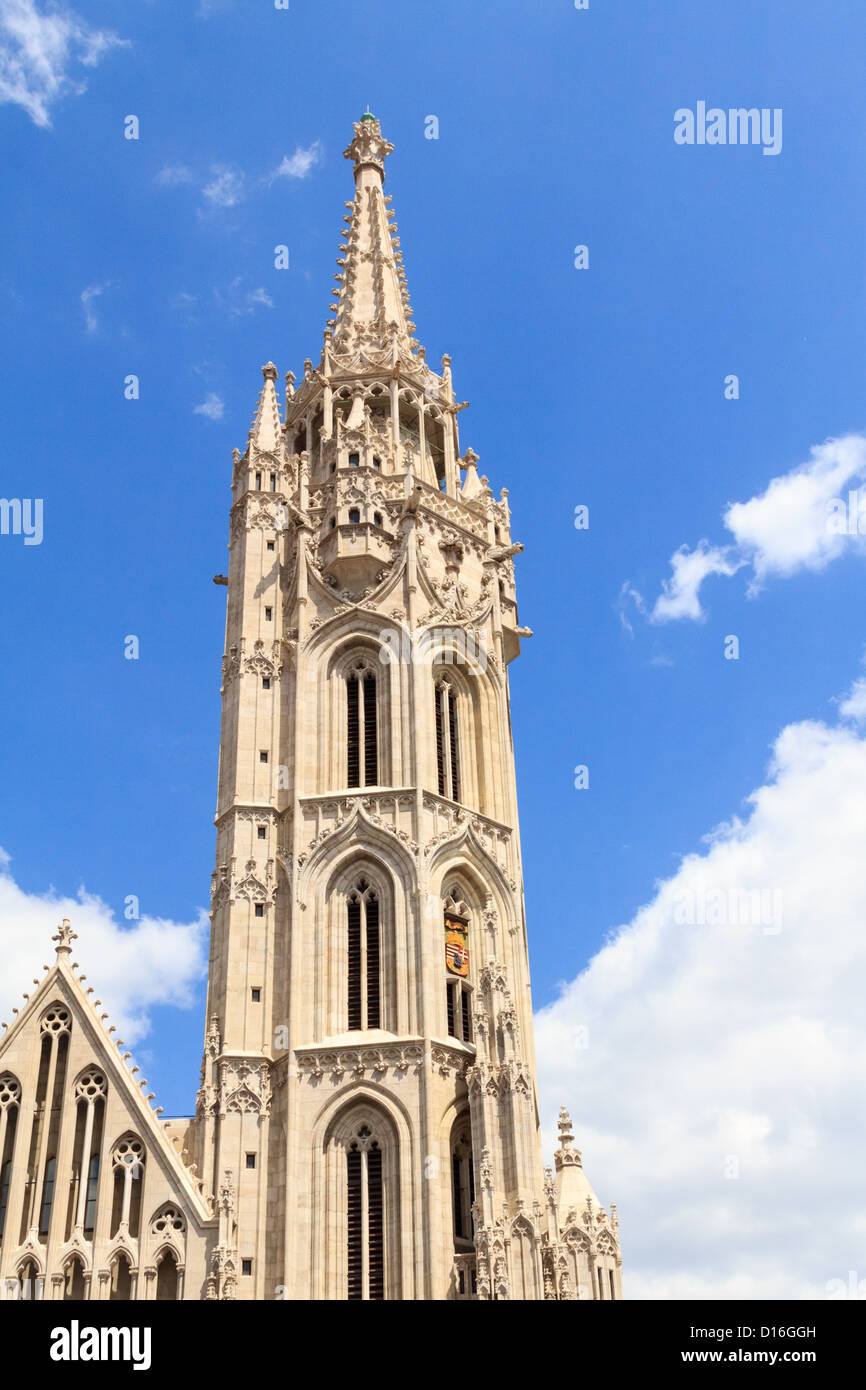 Budapest's famous church tower devoted to Matyas / Matthias Stock Photo ...