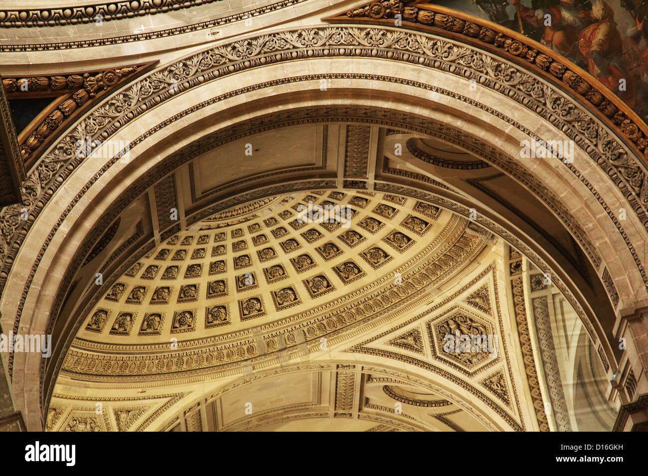 Domes of Pantheon in Paris Stock Photo - Alamy