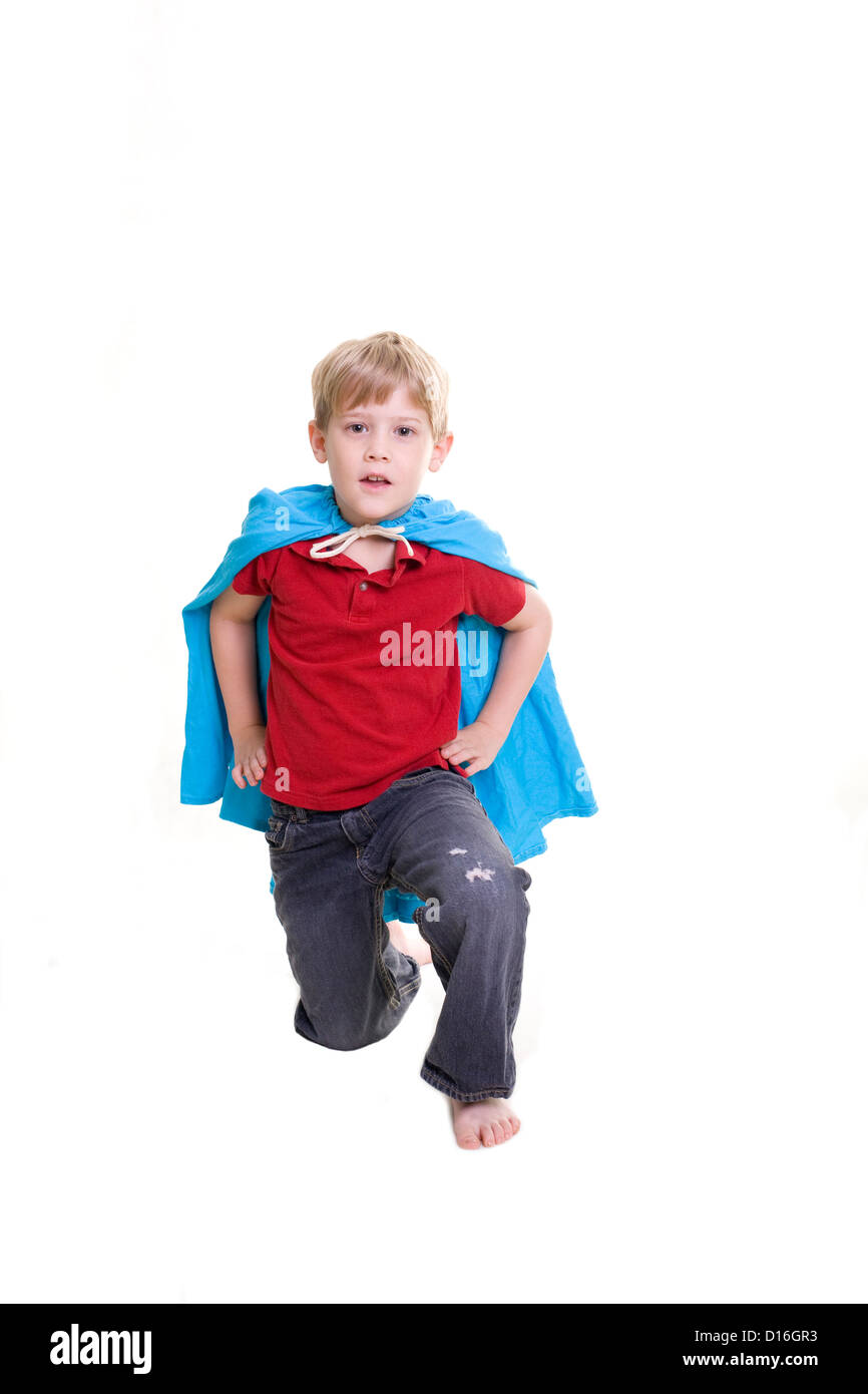 A child pretending to be a superhero Stock Photo - Alamy