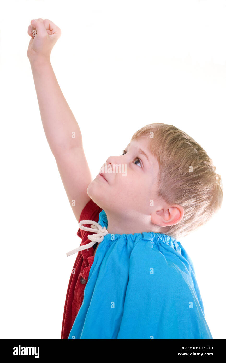 A boy with a cape Stock Photo - Alamy