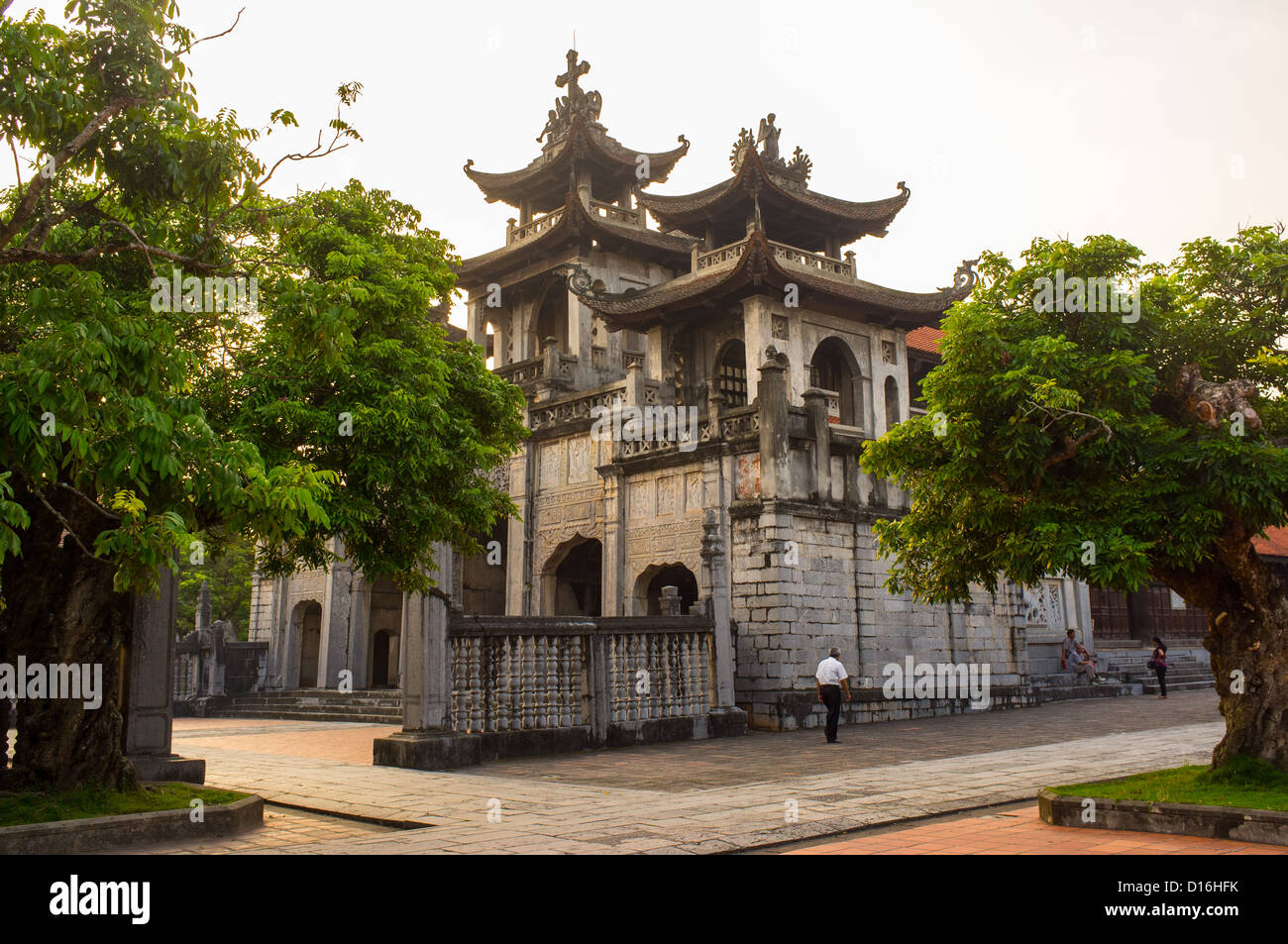 General view pictures of Phat Diem Catholic church complex situated ...