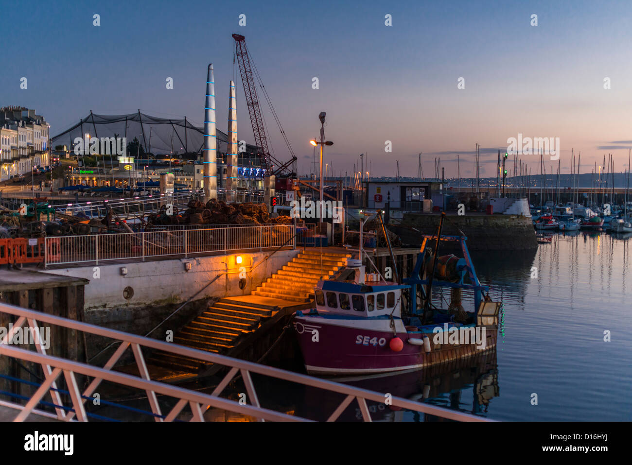 Torquay Inner Bridge, Torquay Marina, Devon, England. December 8th 2012 ...