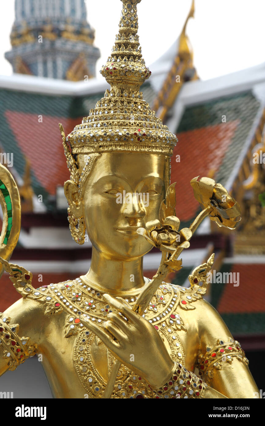 A kinnaree statue (mythical half man half bird creature) at The Grand ...