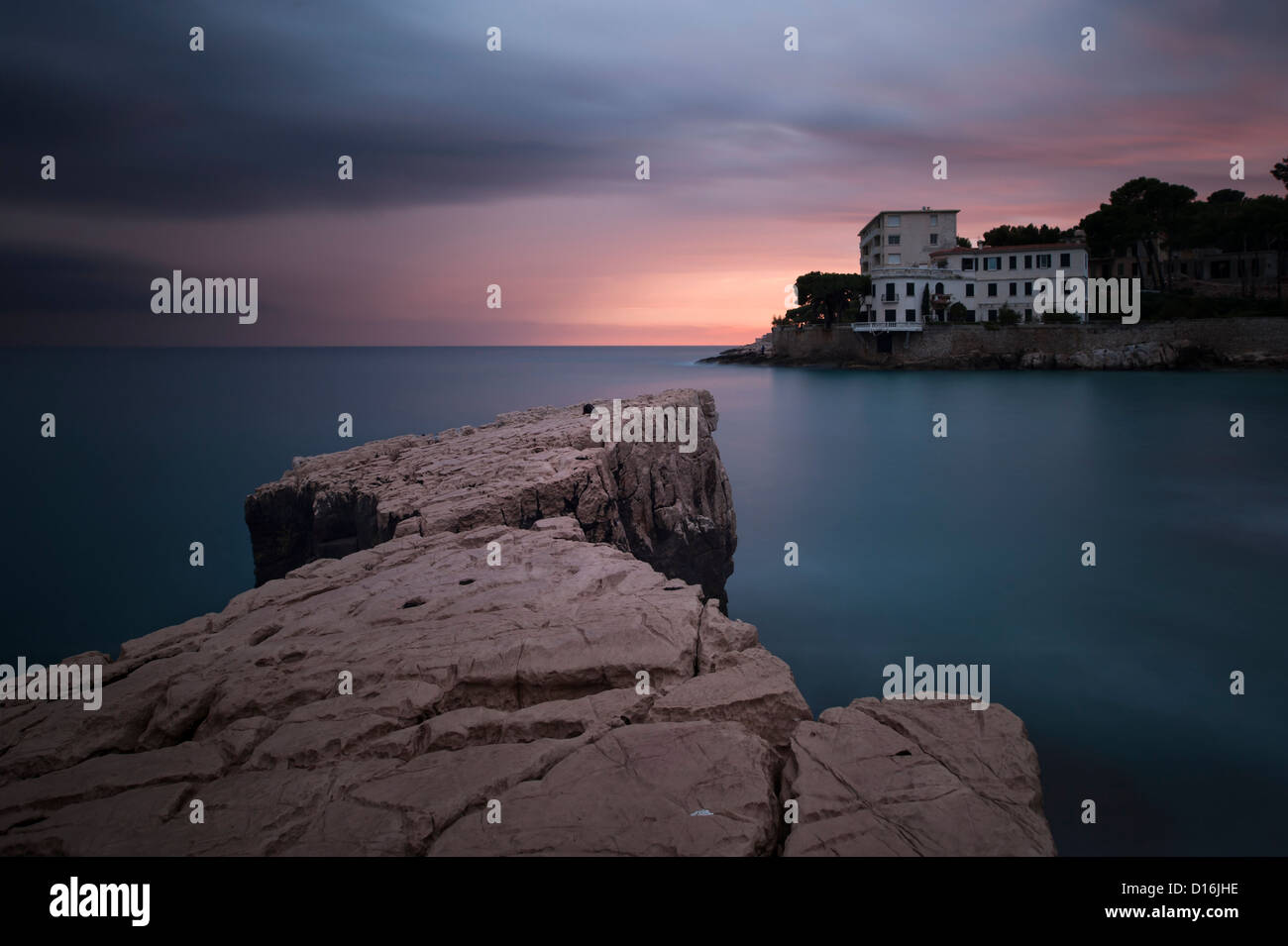 Sunset at Cassis, Provence, France Stock Photo - Alamy