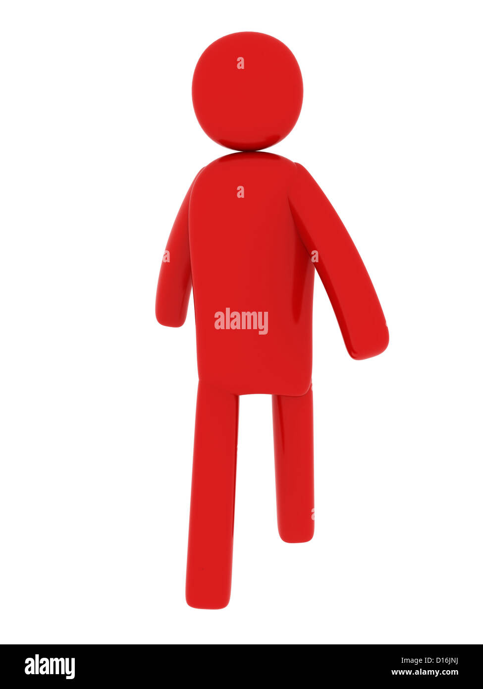 Red man walking - Social Themes Stock Photo - Alamy