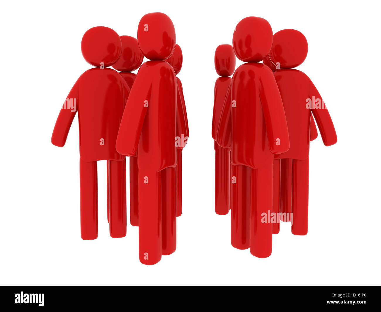 Group of men walking Cut Out Stock Images & Pictures - Alamy