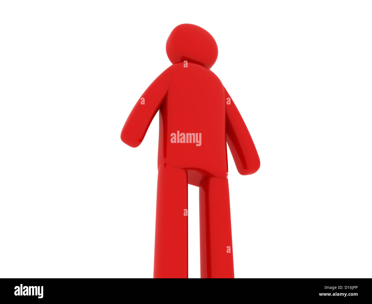 Red man standing - Social Themes Stock Photo - Alamy