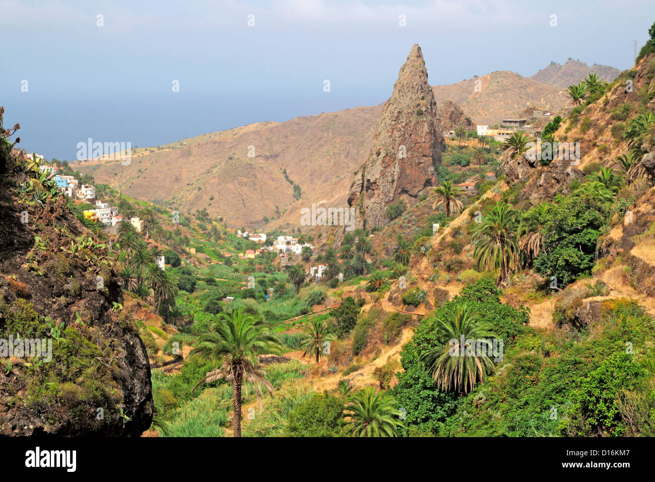 Hermigua landscape in La Gomera island (Spain Stock Photo - Alamy