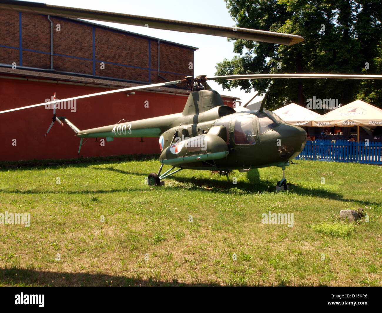 The Mil Mi-1M Hare, displayed in the Prague Aviation Museum, is a ...