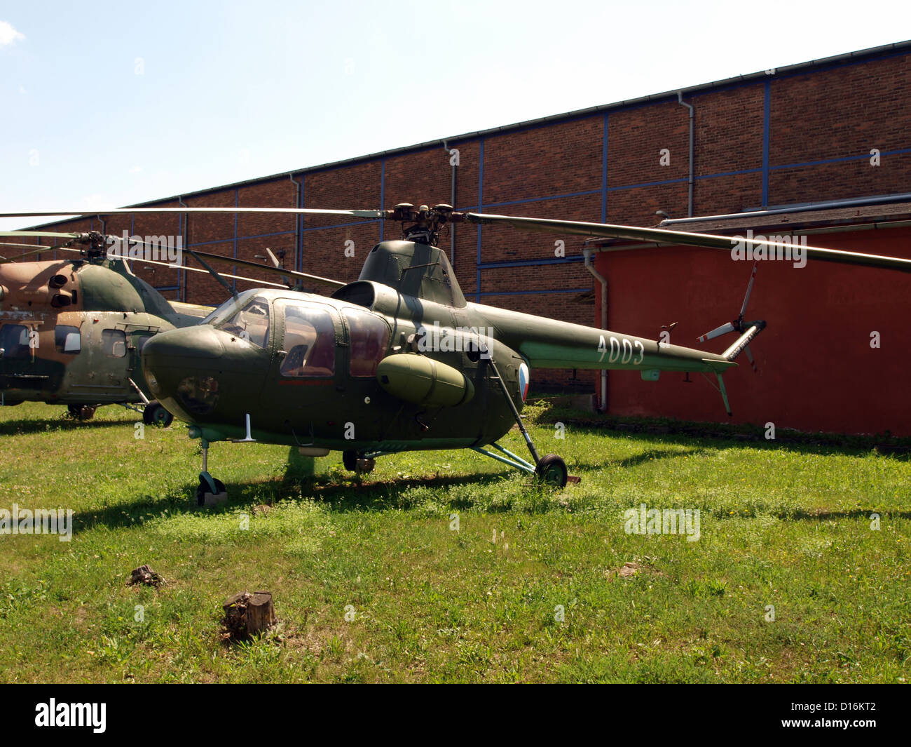 The Mil Mi-1M Hare, displayed at the Prague Aviation Museum in Kbely ...