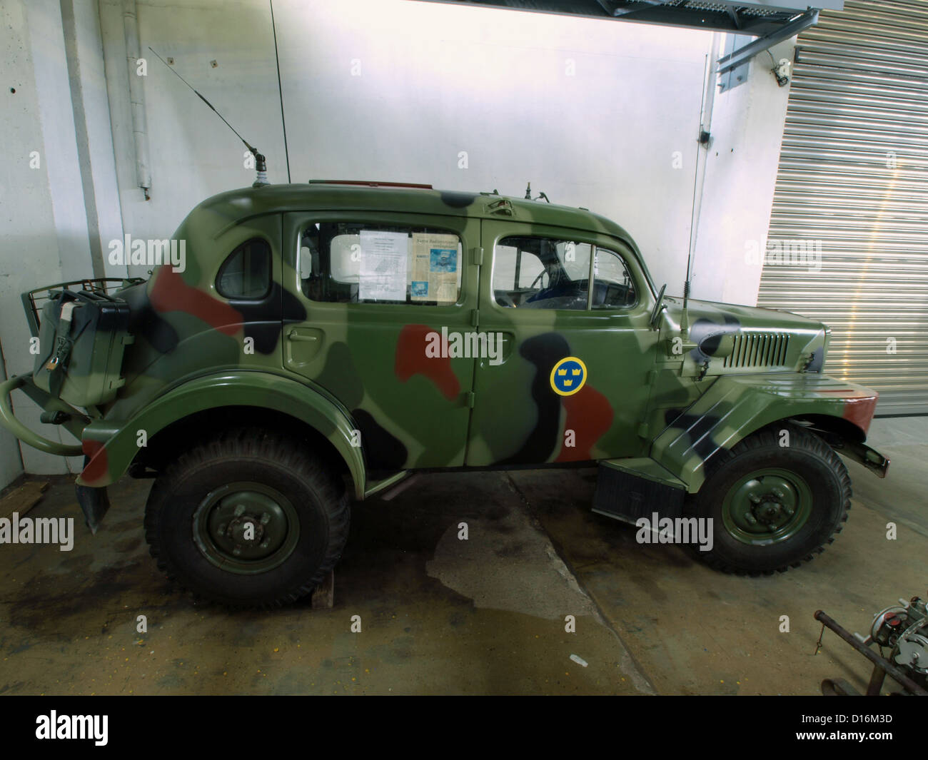 The Volvo TP21, a military transport vehicle, is displayed at the ...