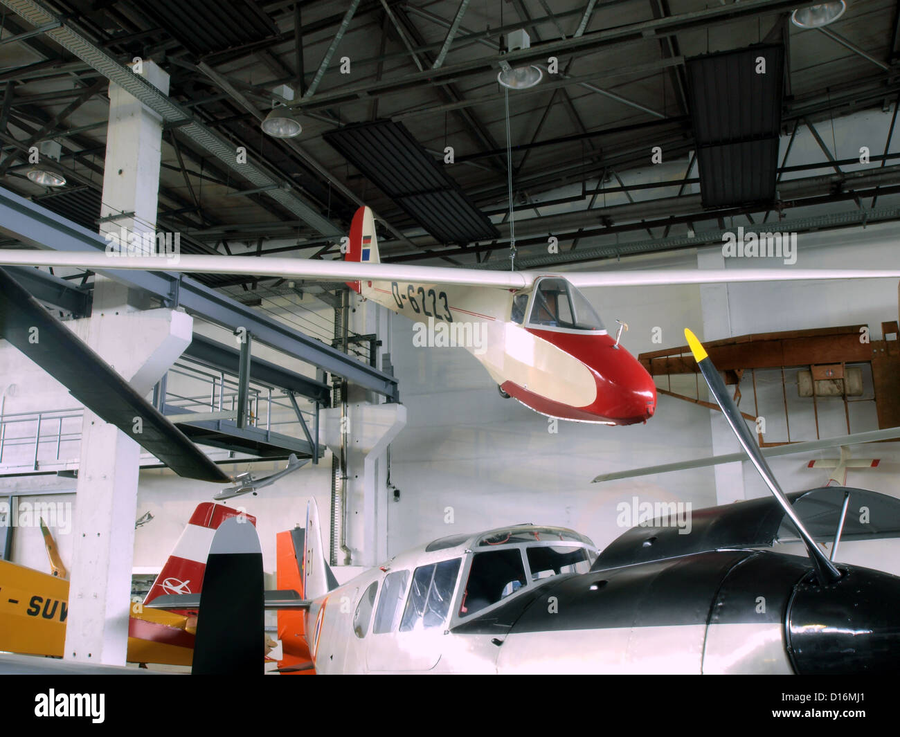 The Glider D-6223 on display at the Museum of Aviation and Technology ...
