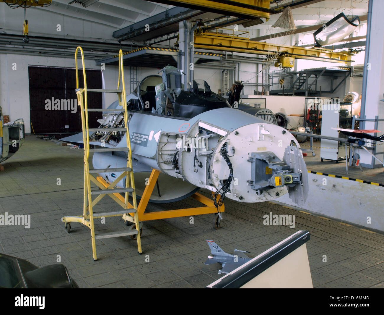 Museum of Aviation and Technology Wernigerode.F-16 Cockpit Stock Photo ...