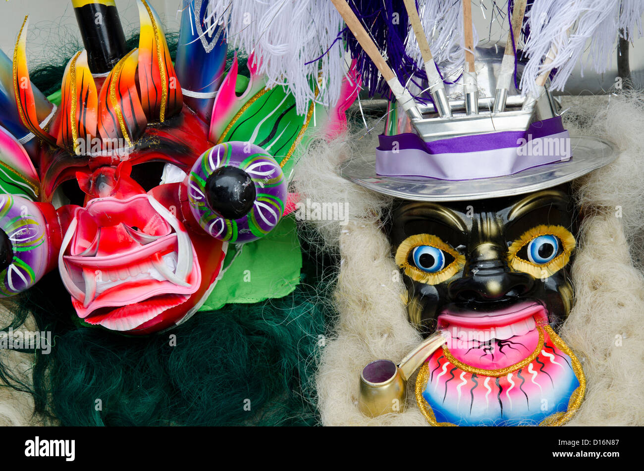 Traditional masks of Puno. Peru Stock Photo - Alamy