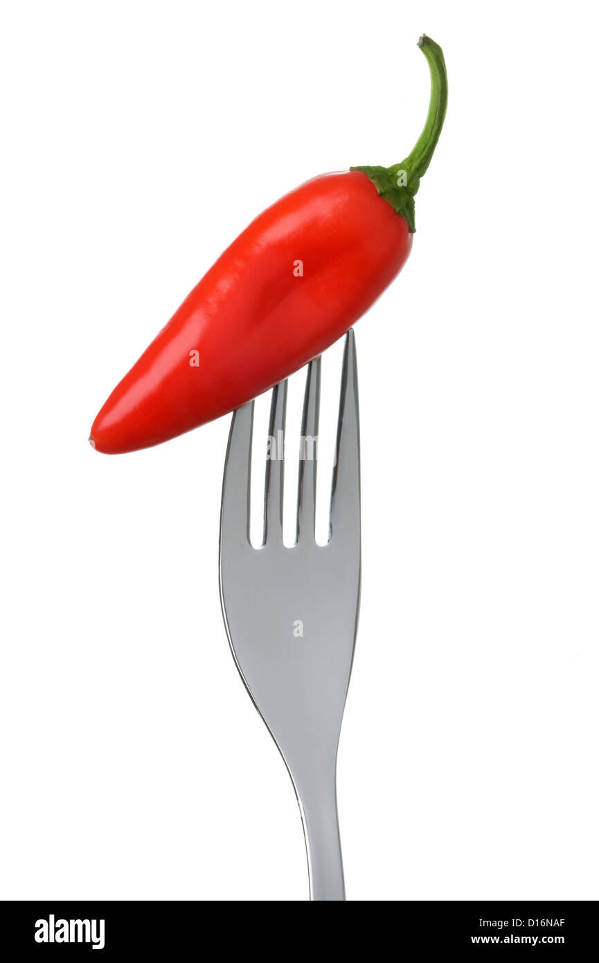 Single red chilli pepper hi-res stock photography and images - Alamy