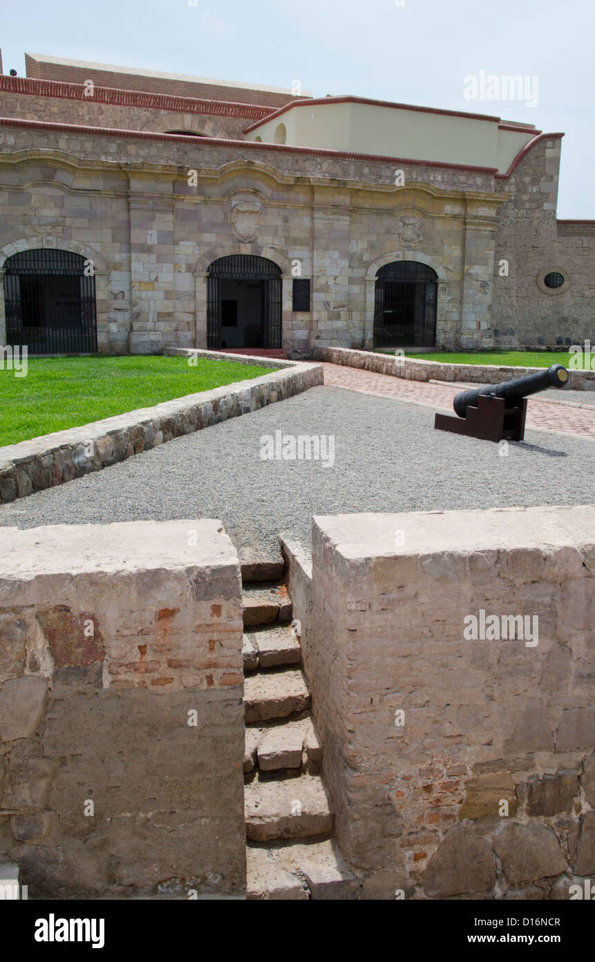 Real Felipe fort in Lima city. Peru Stock Photo - Alamy