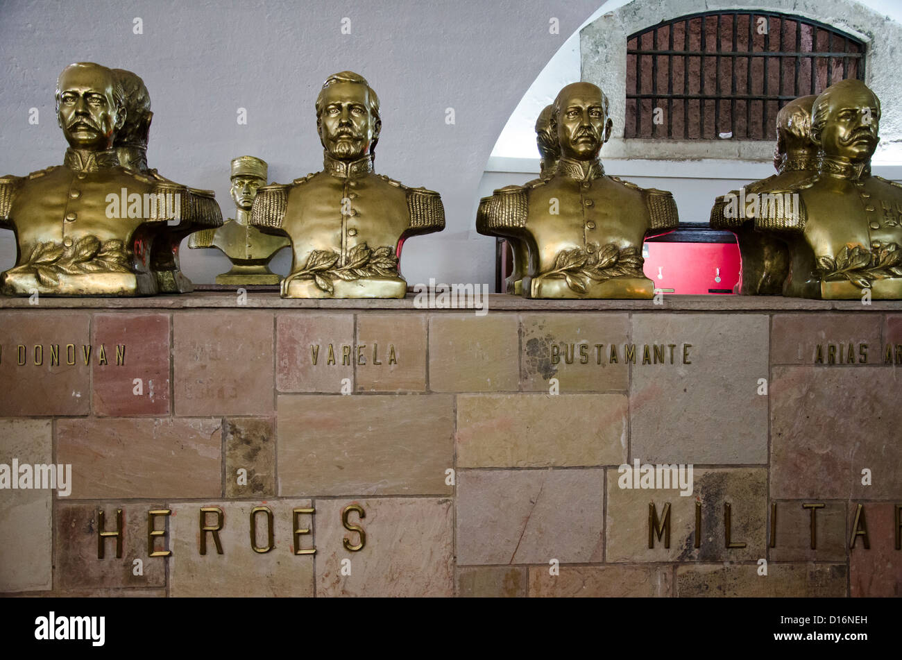 Real Felipe fort in Lima city. Peru. Peruvian heroes gallery Stock ...