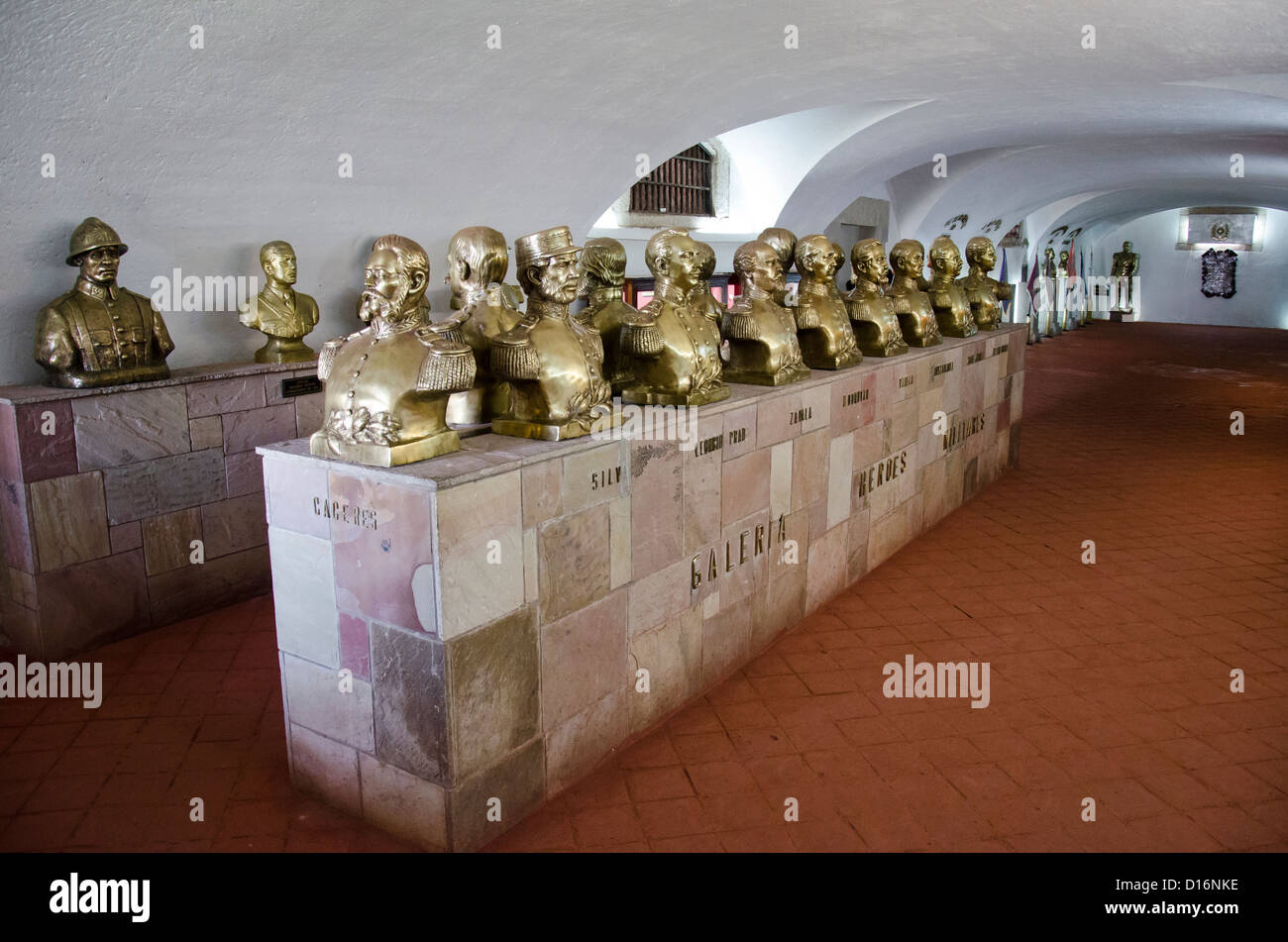 Real Felipe fort in Lima city. Peru. Peruvian heroes gallery Stock ...