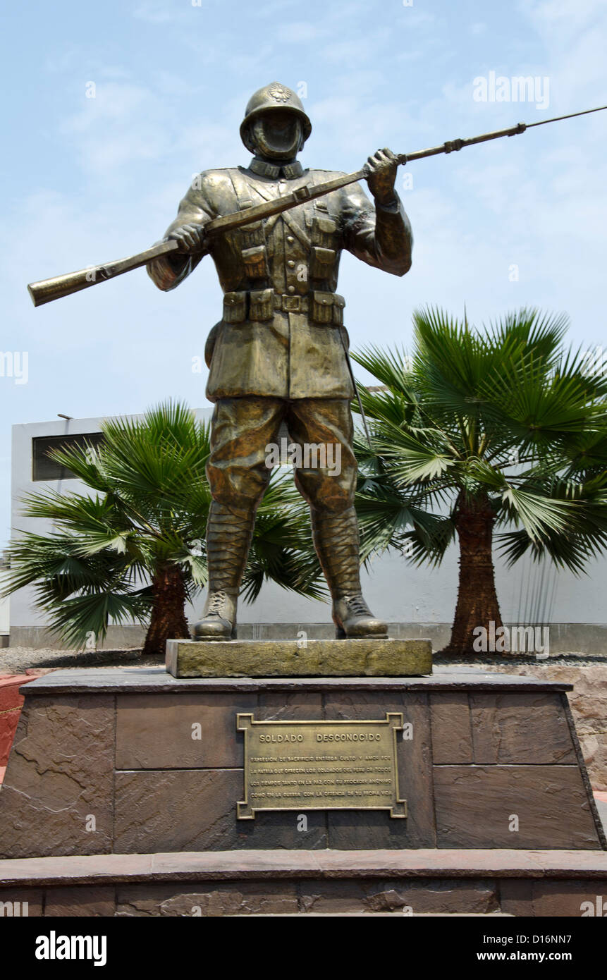 Real Felipe fort in Lima city. Peru.Monument to the Unknown Soldier ...