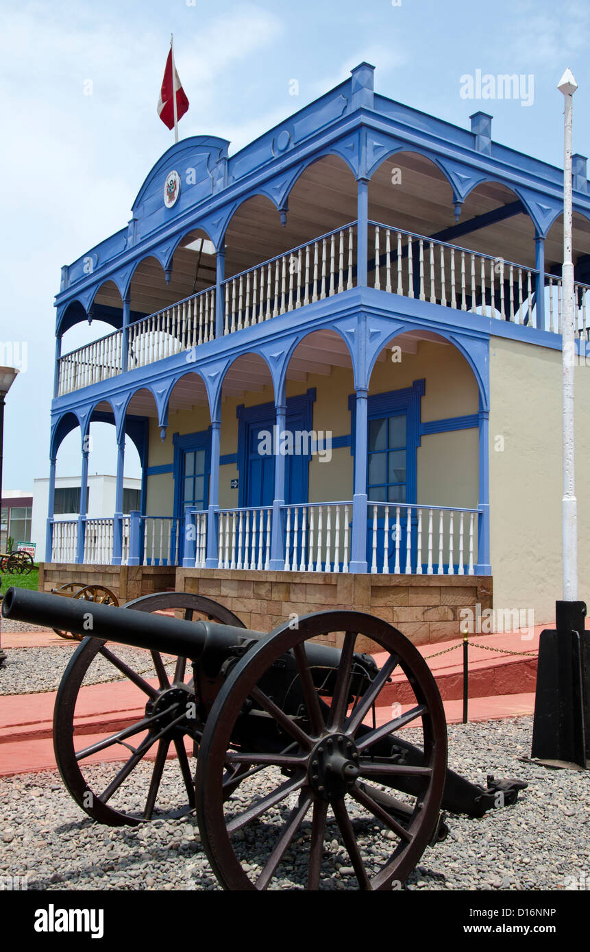 Real Felipe fort in Lima city. Peru. "Home of the Response Stock Photo ...