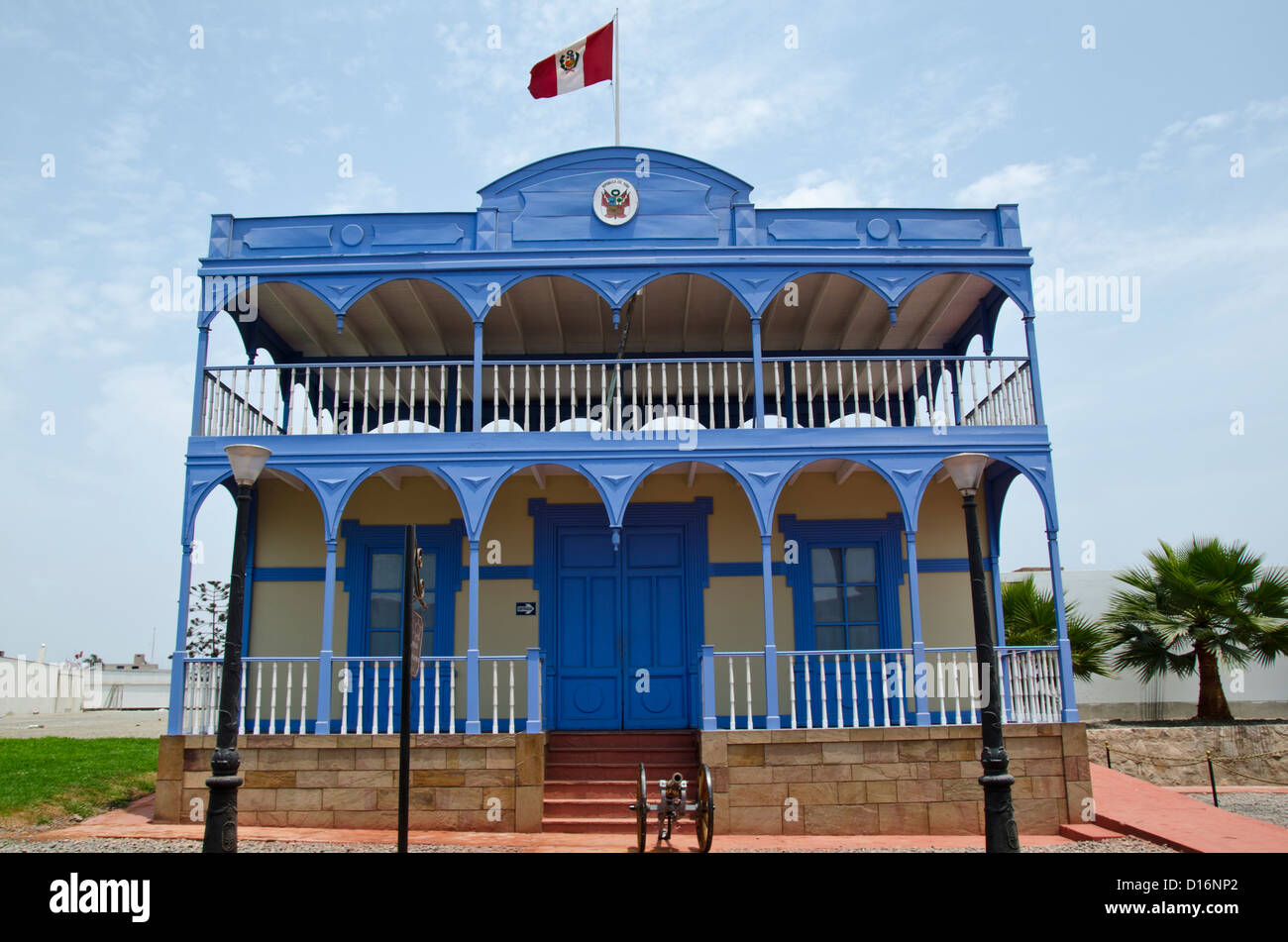Real Felipe fort in Lima city. Peru. "Home of the Response Stock Photo ...