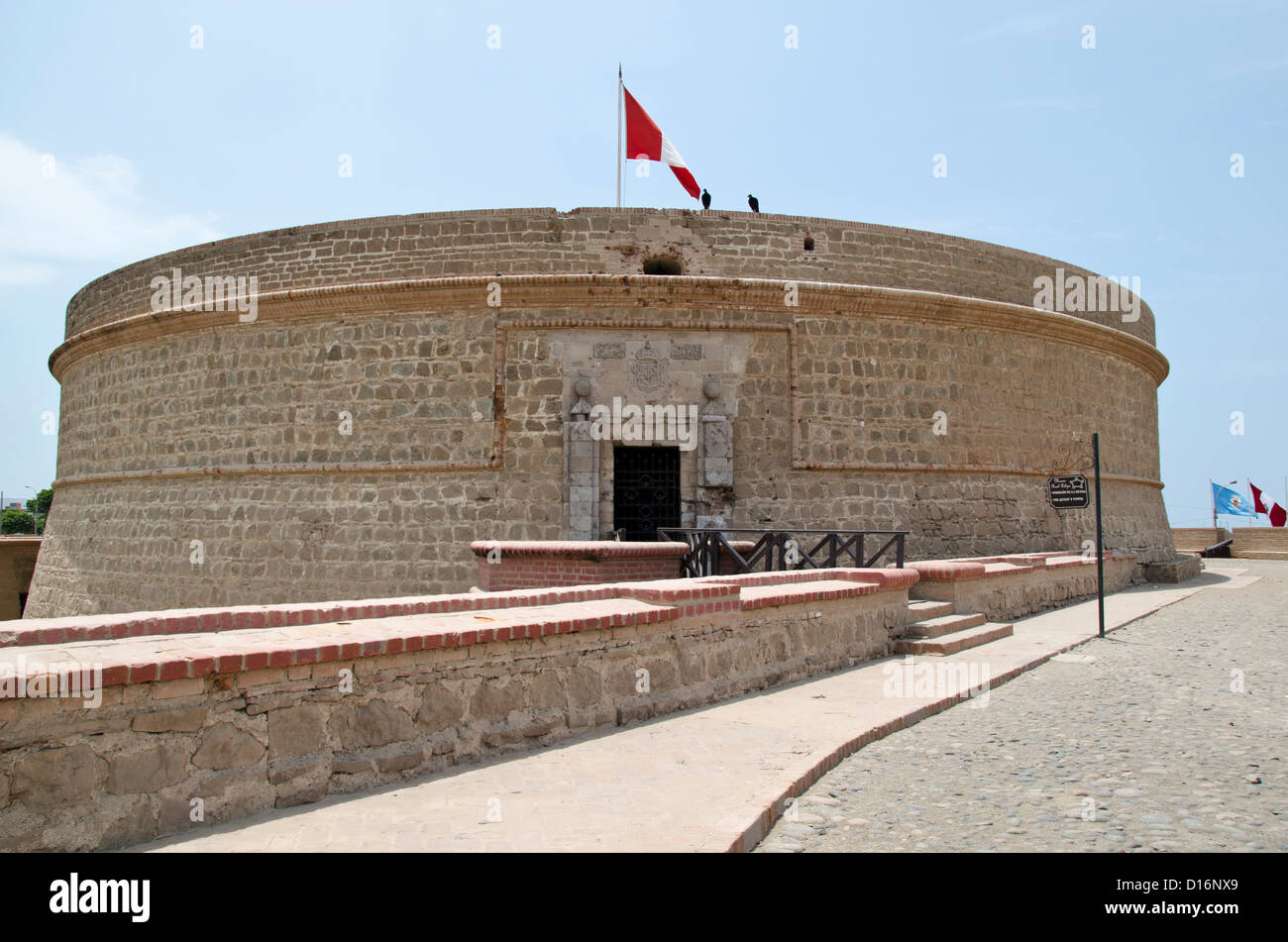 Real Felipe fort in Lima city. Peru Stock Photo - Alamy