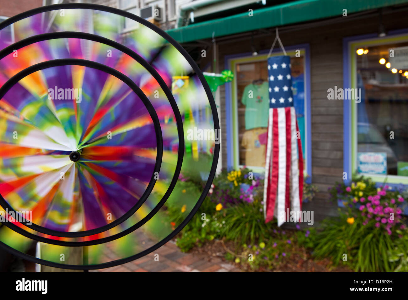 Whirligig going round and round, blown by the wind Stock Photo - Alamy