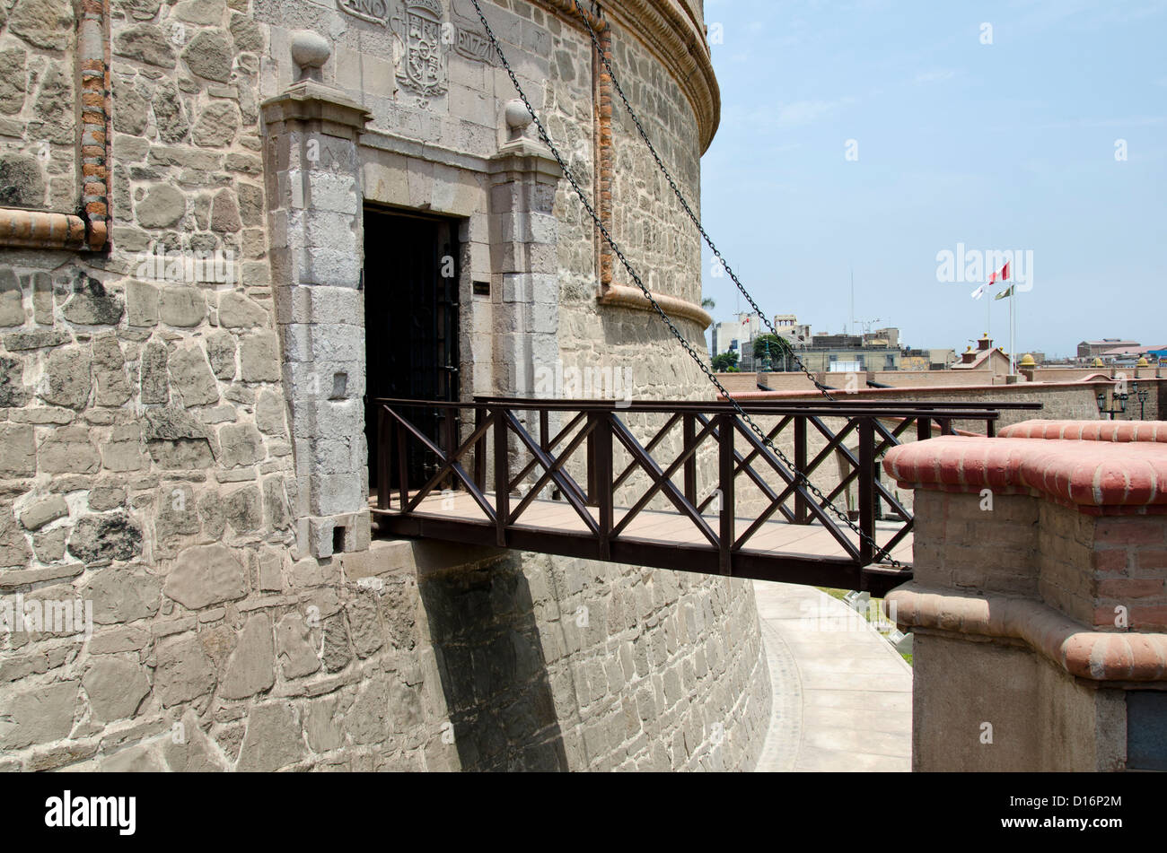 Real Felipe fort in Lima city. Peru Stock Photo - Alamy