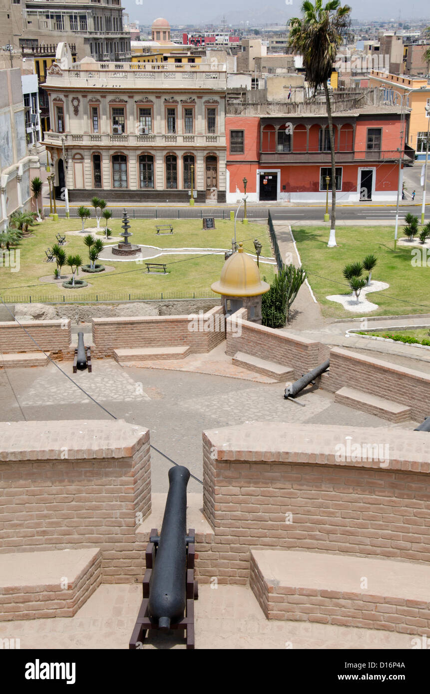 Real Felipe fort in Lima city. Peru Stock Photo - Alamy