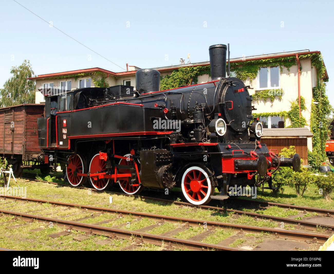 The PKP class TKi3 26 train, showcased at the Museum of Industry and ...