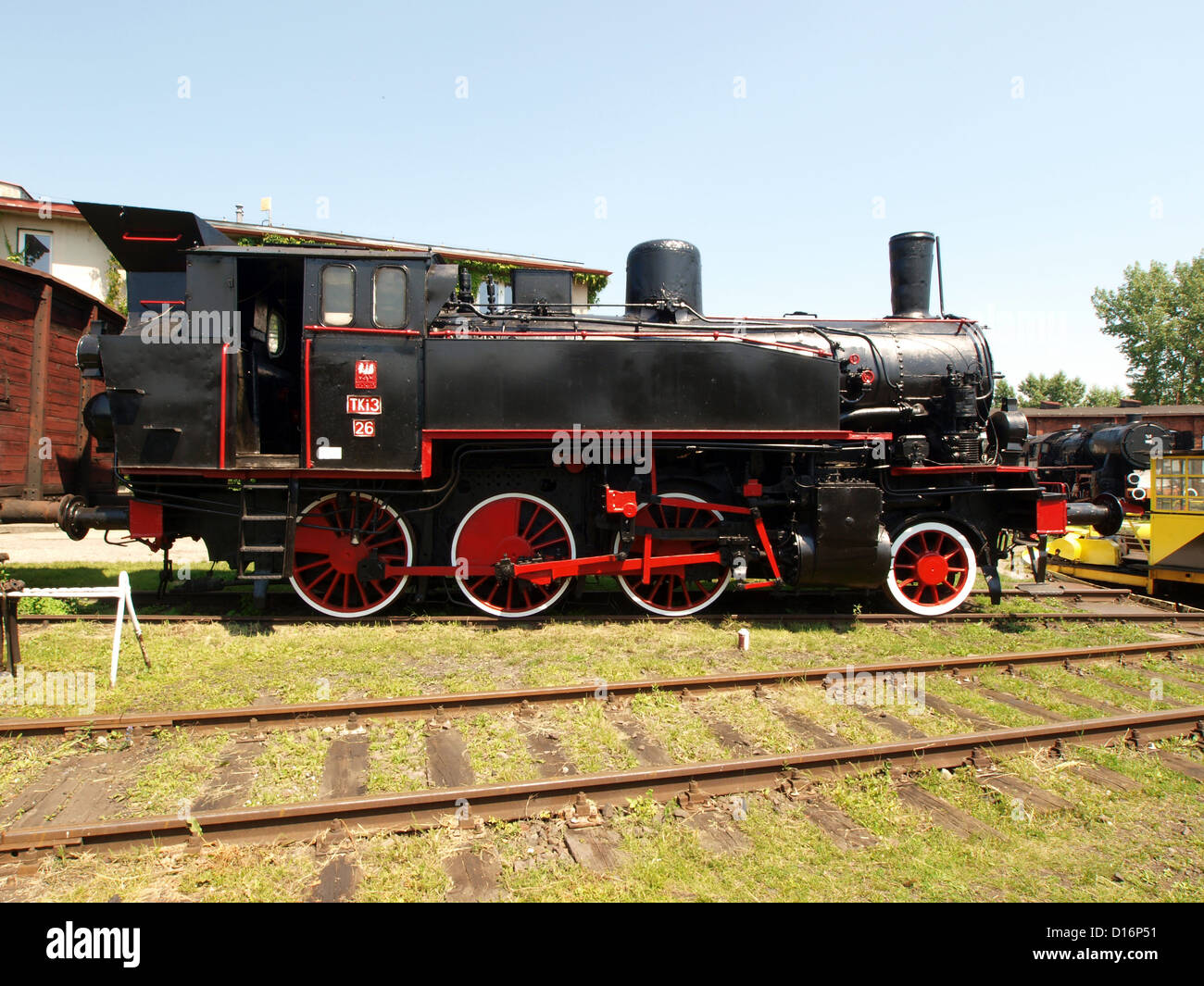 The PKP class TKi3 26 train at the Museum of Industry and Railway in ...