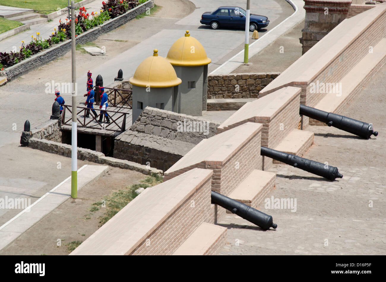 Real Felipe fort in Lima city. Peru Stock Photo - Alamy