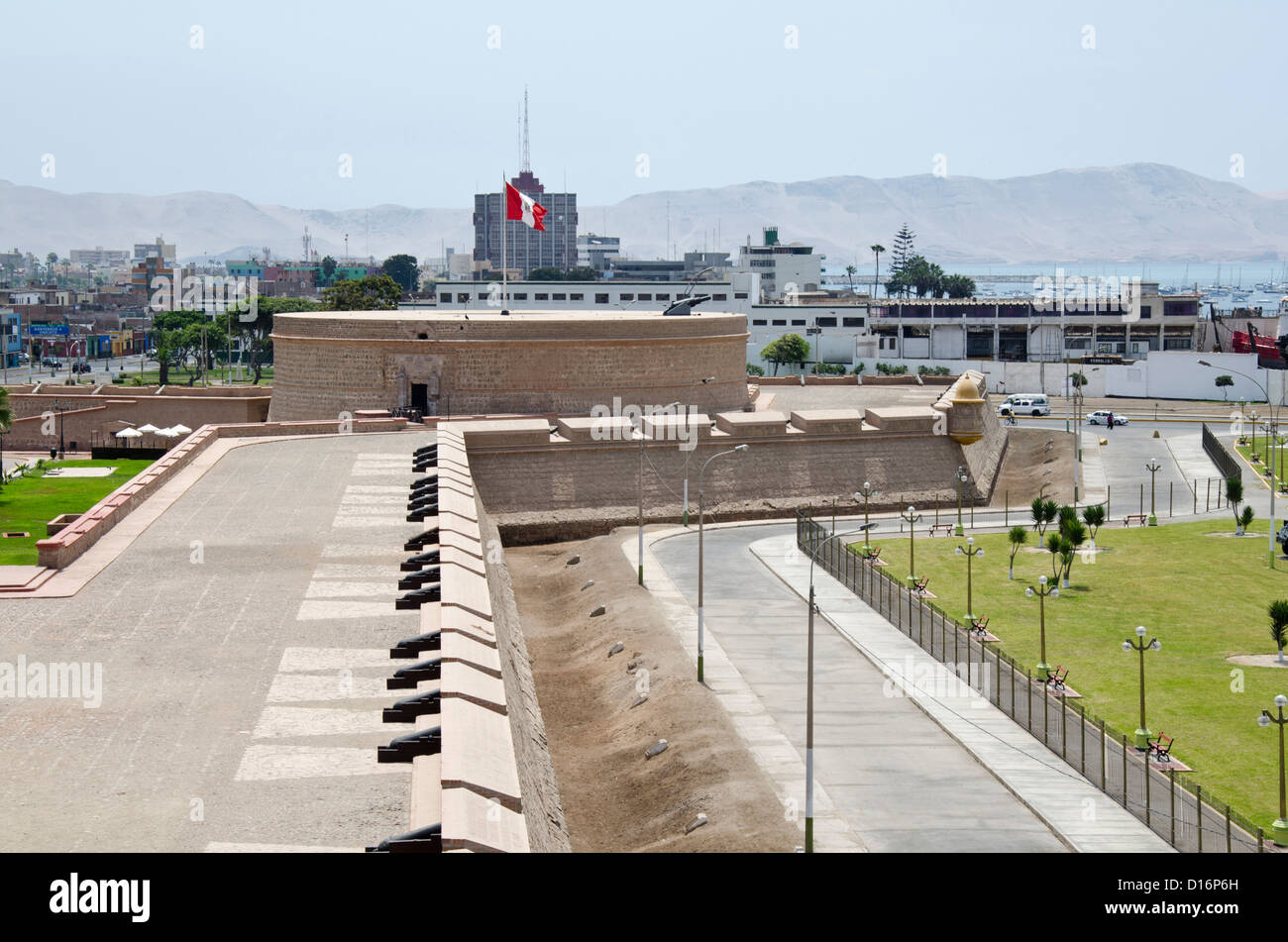 Real Felipe fort in Lima city. Peru Stock Photo - Alamy