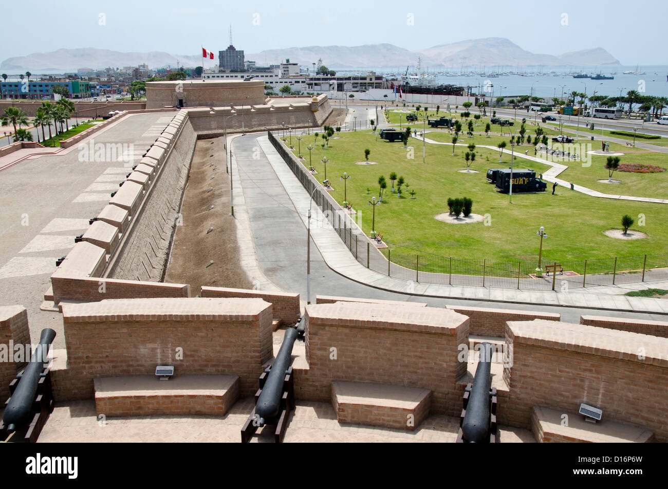 Real Felipe fort in Lima city. Peru Stock Photo - Alamy