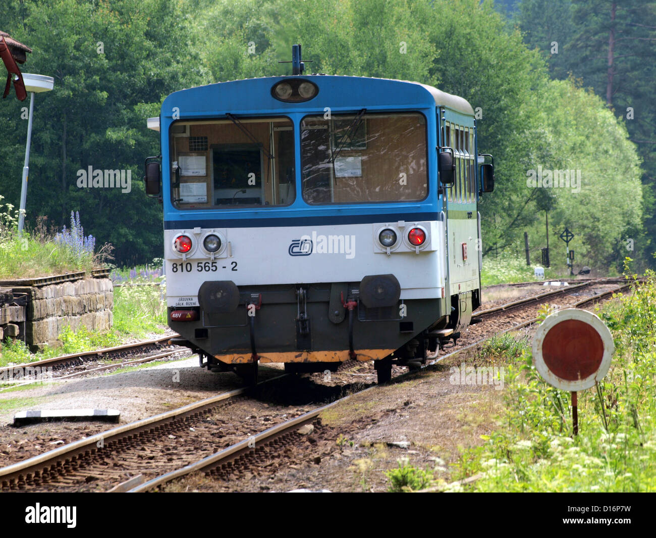 The Czech train 810 565 is part of the regional rail fleet in the Czech ...