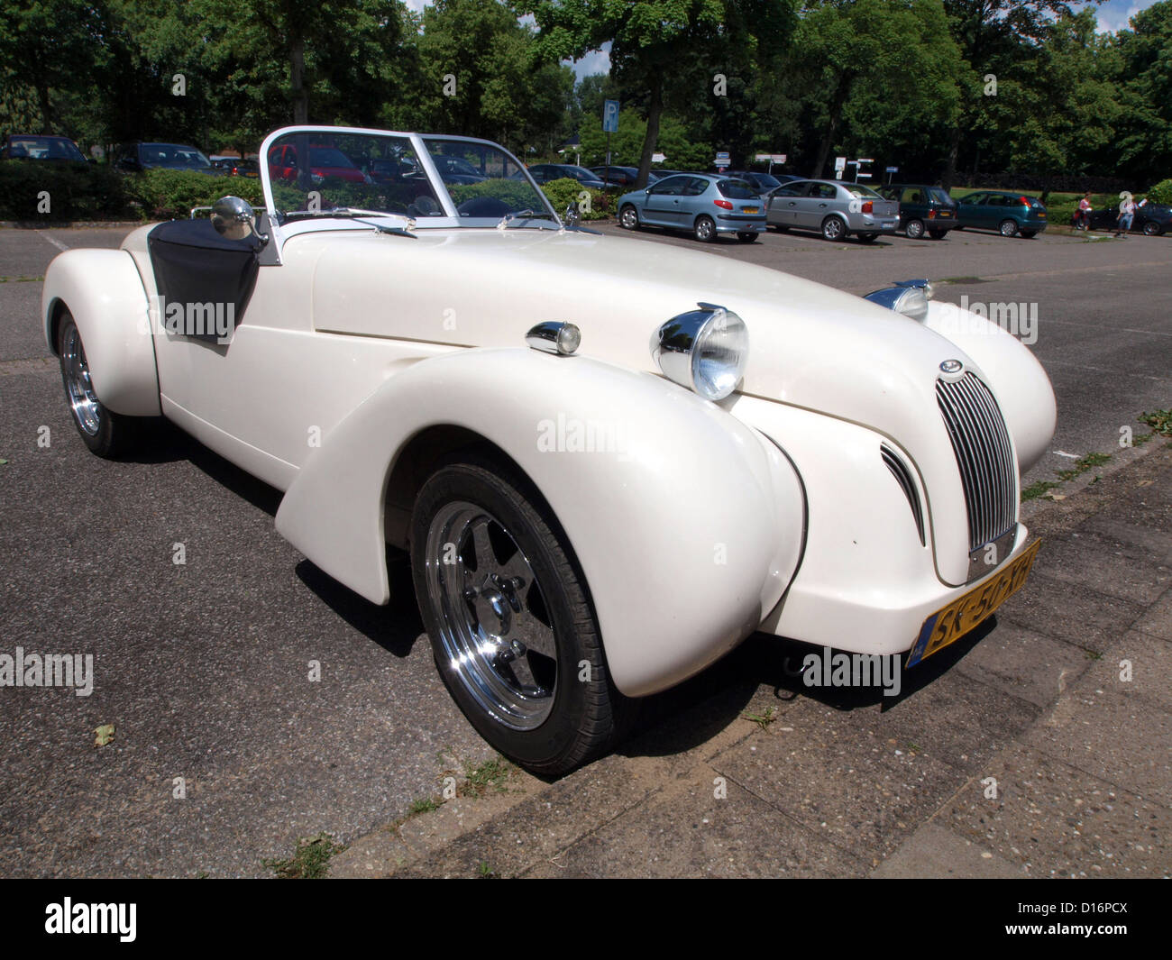 A white-colored Buron car is showcased as a classic example of ...