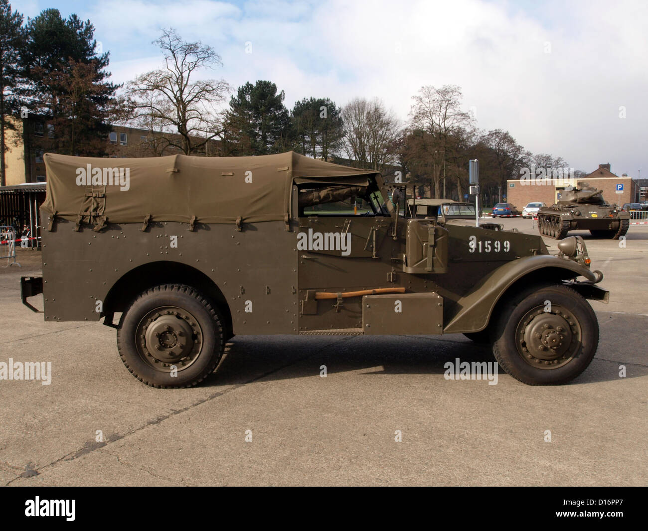 The White M3 Scout Car is a light armored military vehicle used during ...