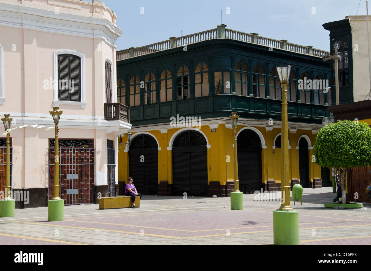 Colonial buildings lima peru hi-res stock photography and images - Alamy