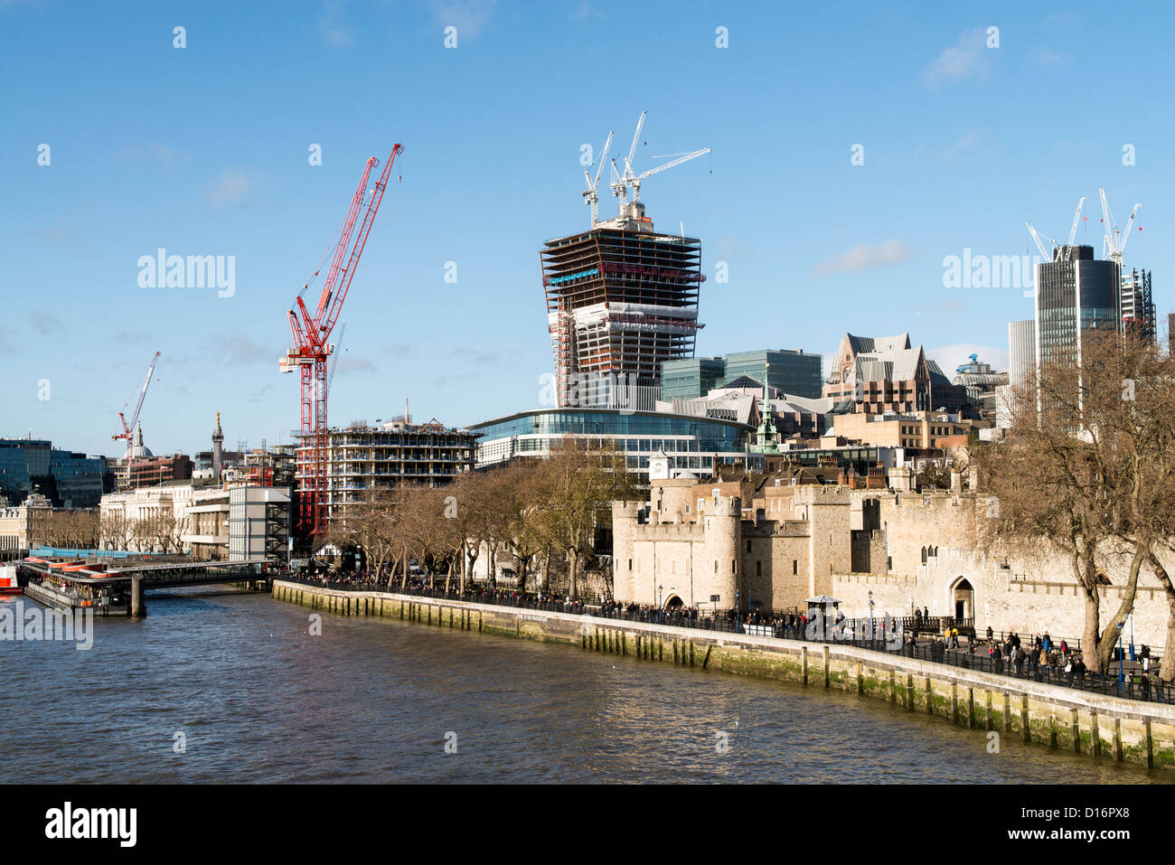 Cranes construction London England Great Britain UK Stock Photo - Alamy
